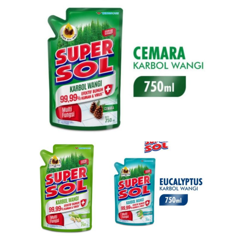 Jual Supersol Karbol wangi 750ml | Shopee Indonesia