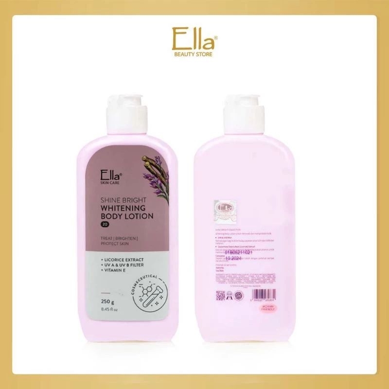 Jual Ella Skincare Whitening Body Lotion SPF 20 Original, Licorice ...