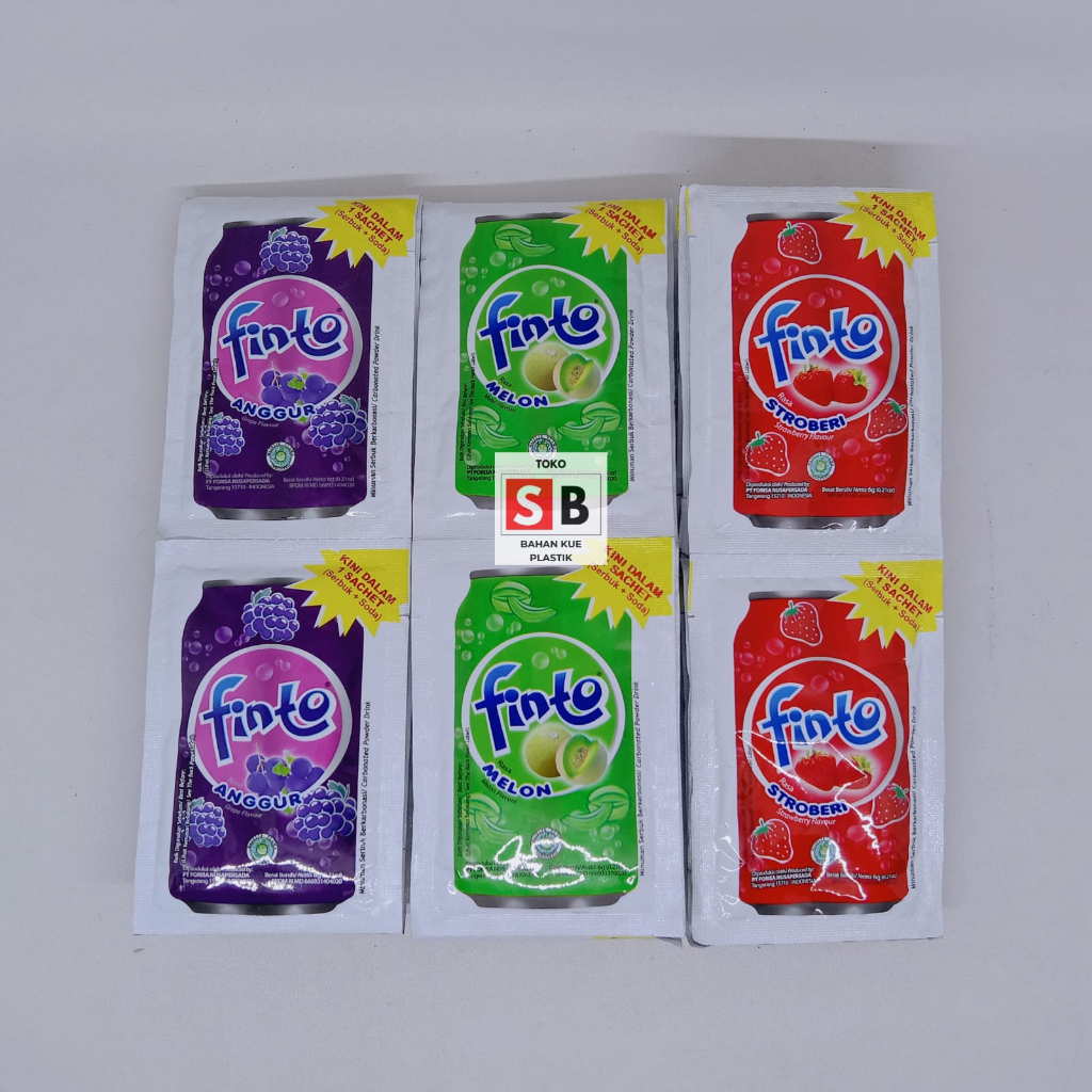 Jual FINTO 1 RENCENG ISI 10 SACHET/ STROBERI/ GRAPE/ MELON | Shopee ...