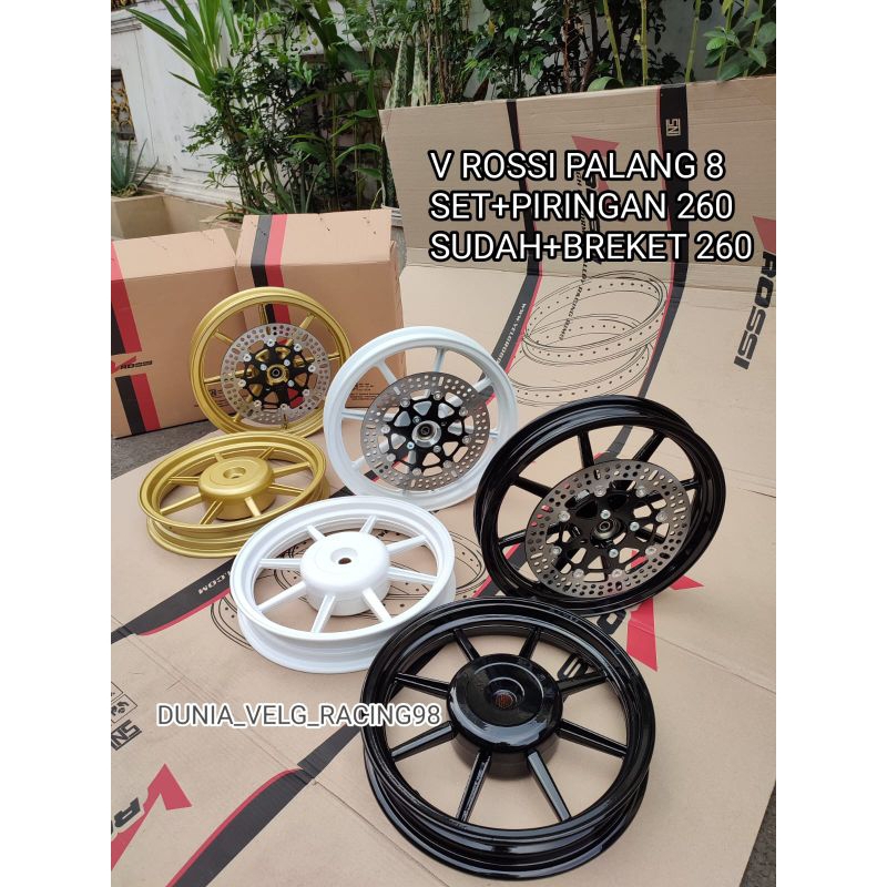 Jual VELG/PELAK RACING V ROSSI COMET MODEL PALANG 8 MOTOR BEAT KARBU ...