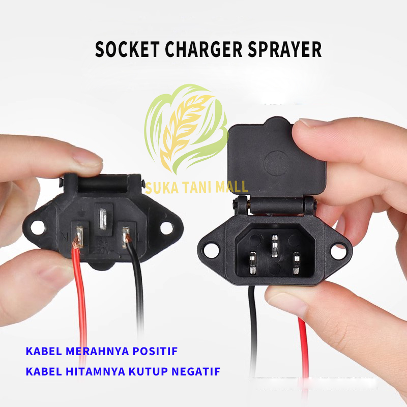 Jual RUMAH CHARGER SPRAYER ELEKTRIK SOCKET CAS AKI BATTERY KNAPSACK 3 ...