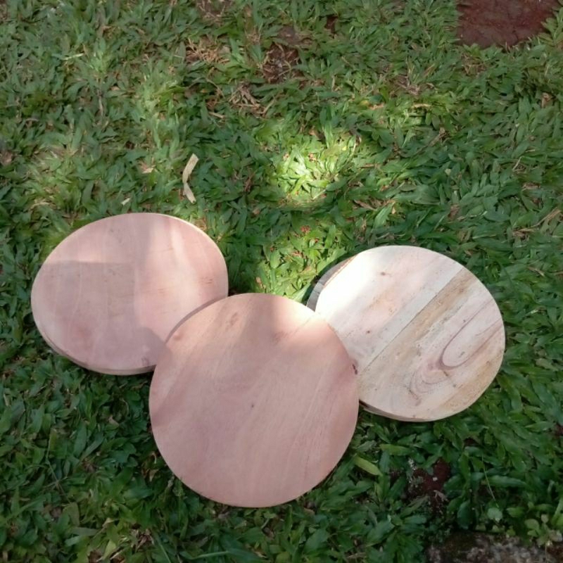 Jual papan bulat diameter 40 cm papan bulat kayu rustic | Shopee Indonesia