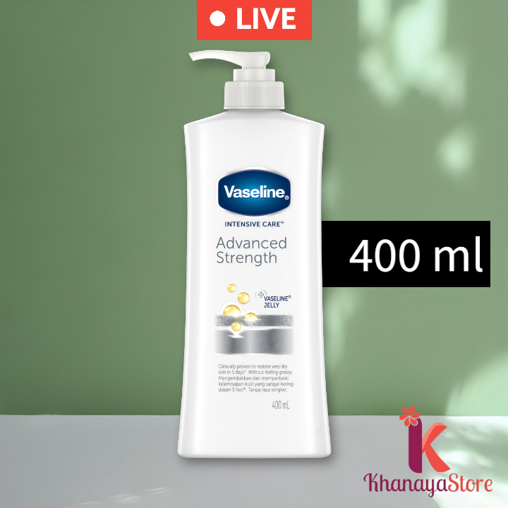 Jual Vaseline 400ml 400 ml hand body lotion / Vaseline Healthy Bright ...
