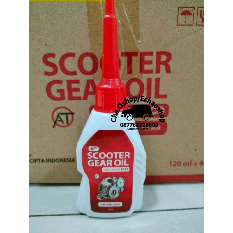 Jual OLI GARDAN MOTOR MATIC LONG GOLD SCOOTER GEAR OIL ECO 120ML ...