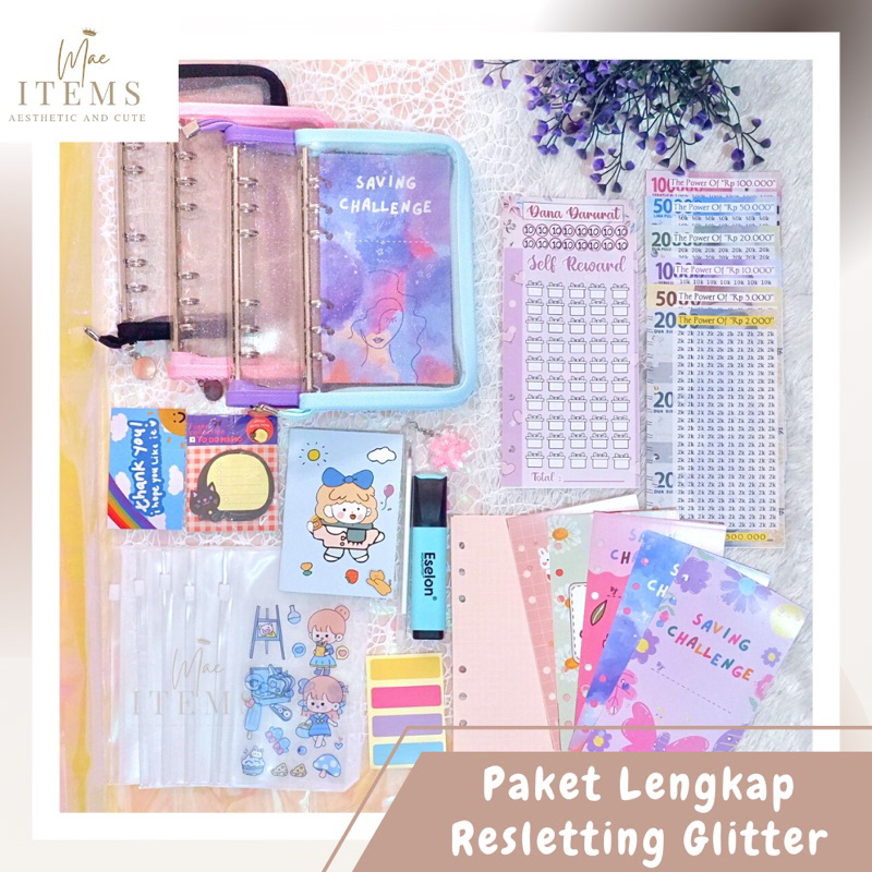 Jual Paket Binder A6 Sinking Fund Budgeting Zipper lock Paket Hemat ...