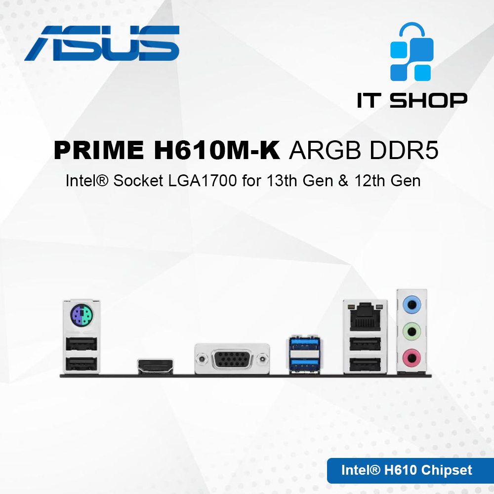 Jual Motherboard Asus PRIME H610M-K ARGB DDR5 - LGA 1700 - Gen 12 - Gen 13 - Gen 14 | Shopee ...