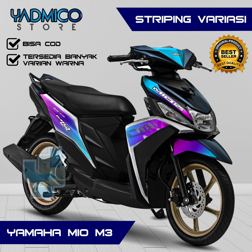 Jual Stiker Motor Mio M3 - Striping Mio M3 Variasi Motif Bunglon ...