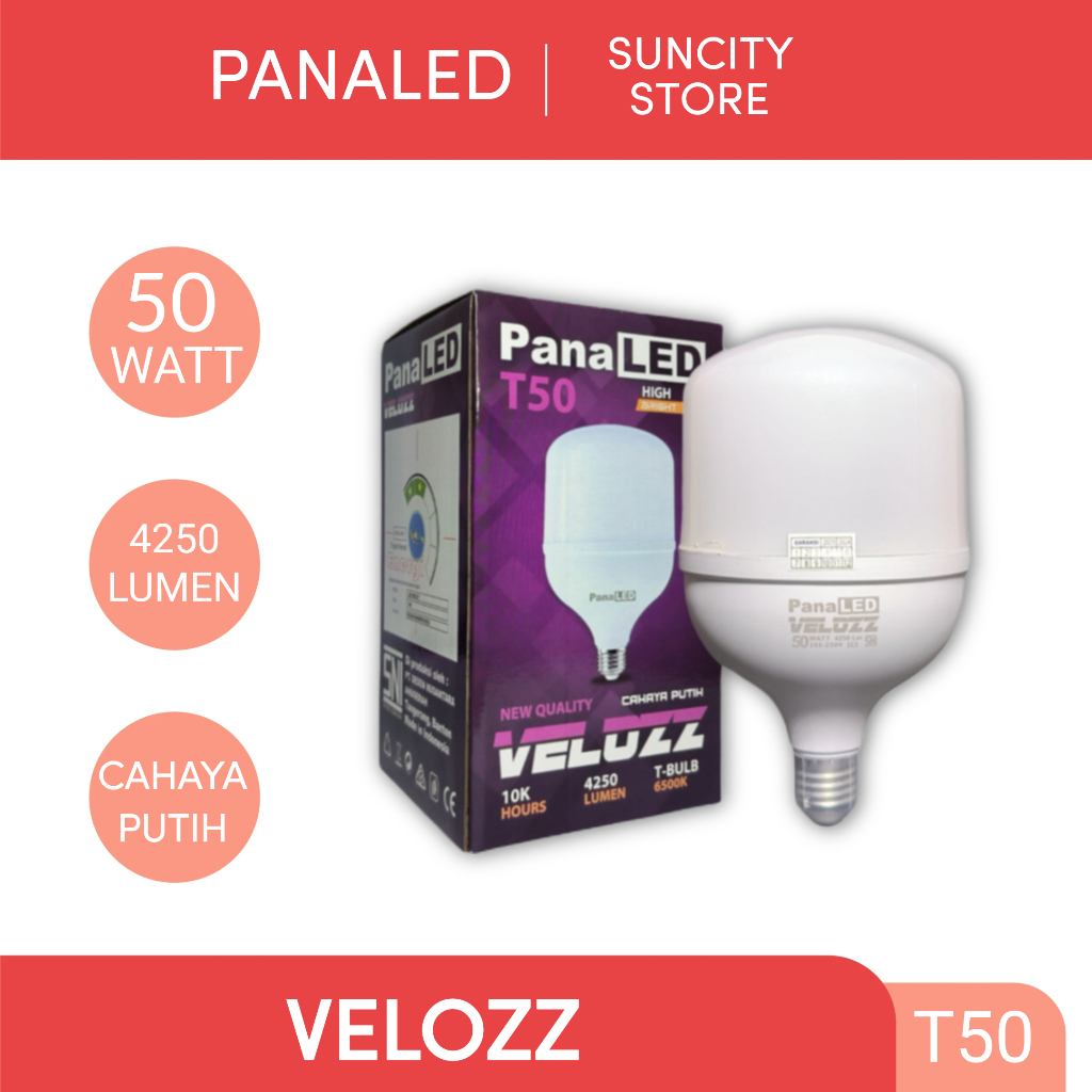Jual Panaled Velozz Lampu LED Capsule T-Bulb 50 Watt - Cahaya Putih | Shopee Indonesia