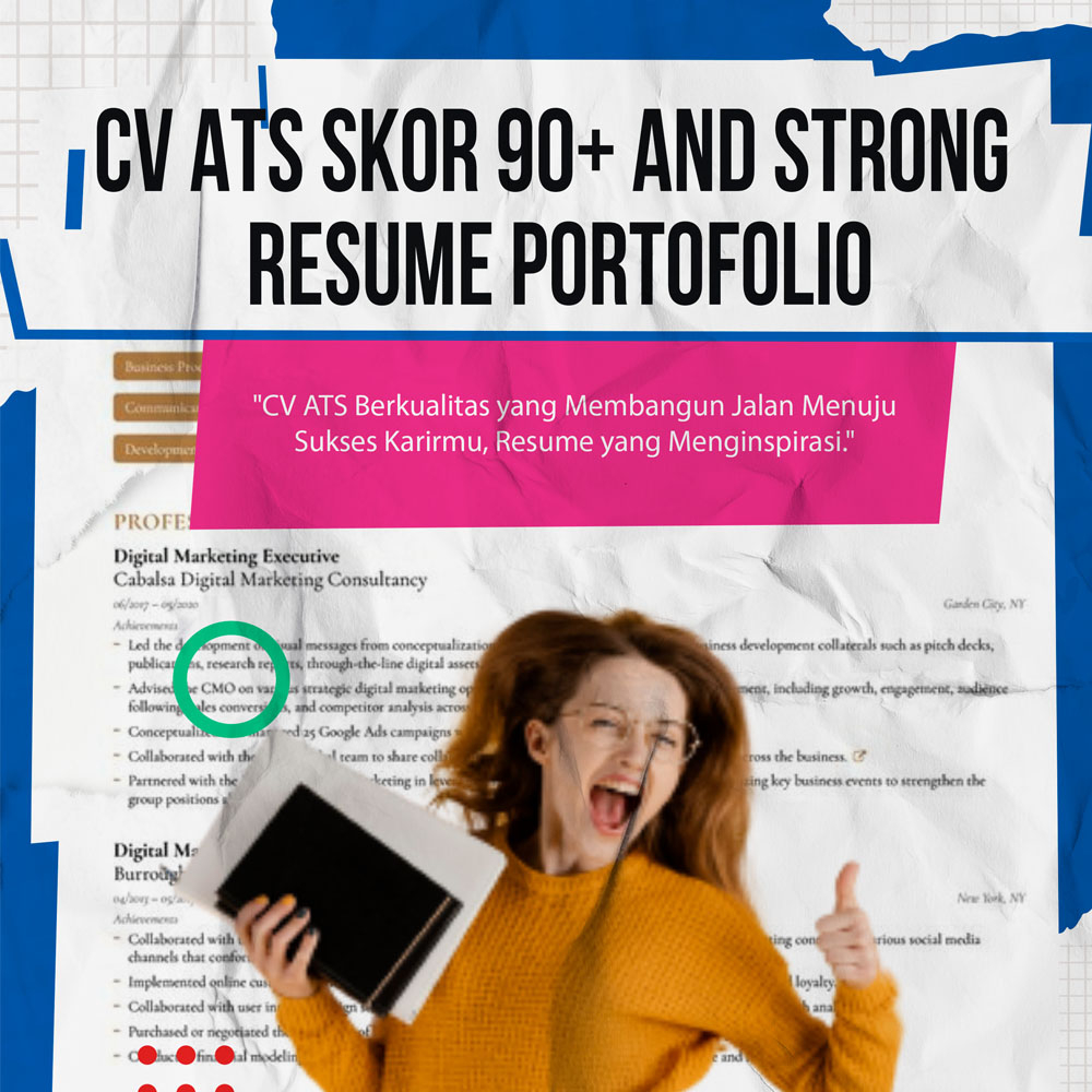 Jual Tampil Profesional dengan CV ATS SKOR 90+ dan Portofolio Kerja ...