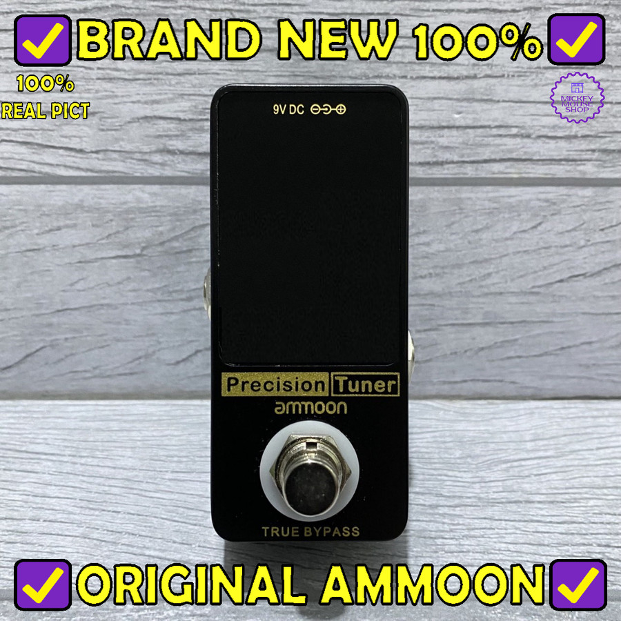Jual Efek Gitar Ammoon Precision Tuner LED Chromatic Bass Tuning Pedal ...