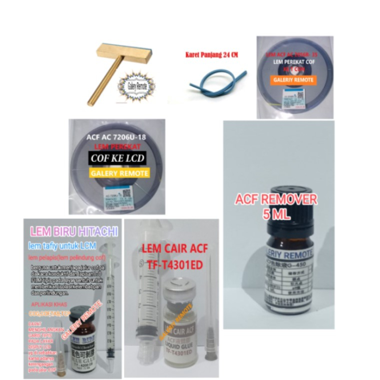 Jual lem ic cof lcd - tv - monitor - led tv - lcd tv - lem perekat - lem acf ac - lem flexibel ...