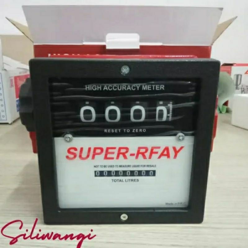 Jual Flow Meter Super Rfay 1 Inchi 4 Digit Flow Meter Pengukur Solar 1 ...