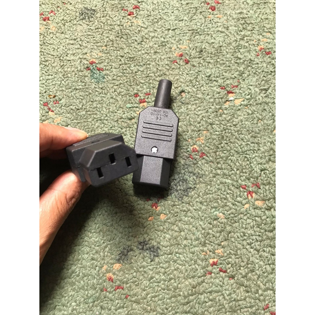 Jual Soket AC 3 pin colokan Kabel power 220V 10A - SOCKET Male Socket ...