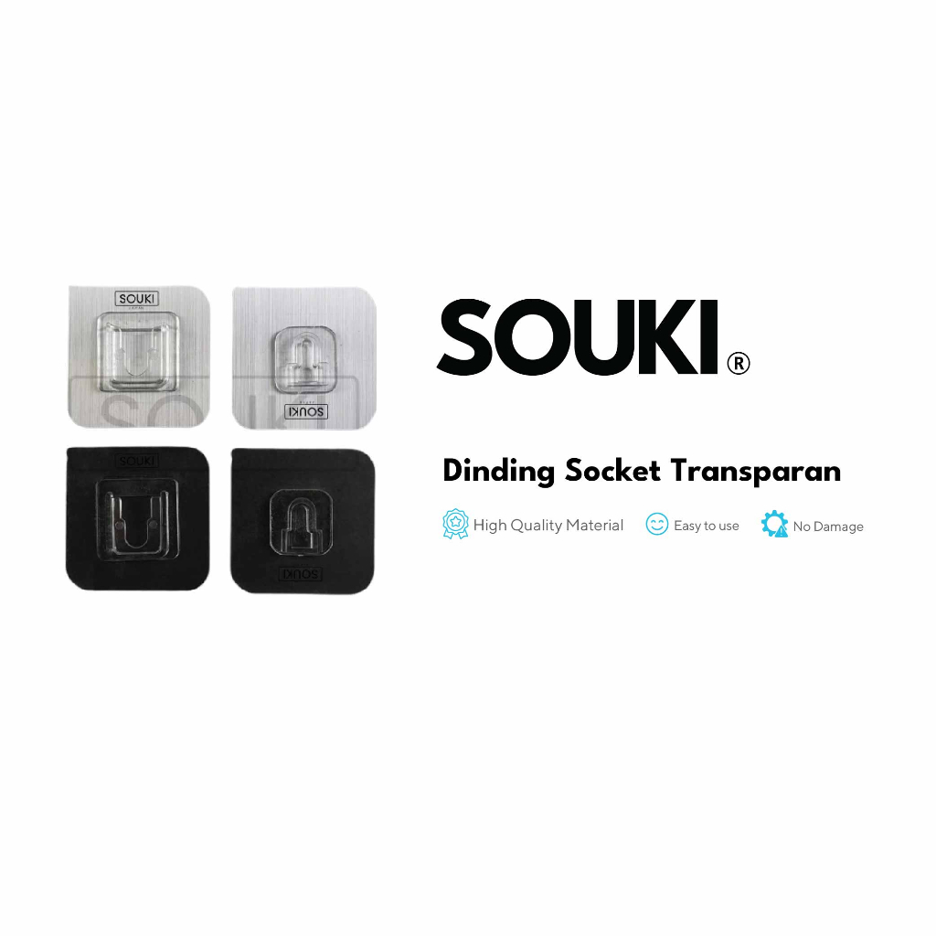 Jual Souki - Dinding Socket Transparan/ Gantungan Male Female ...