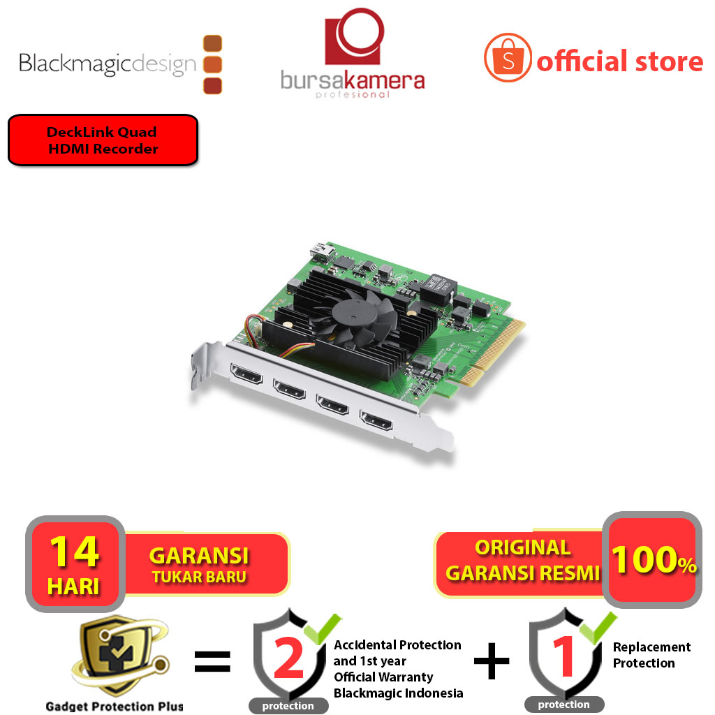 Jual Blackmagic Design DeckLink Quad HDMI Recorder Capture Card | Shopee Indonesia