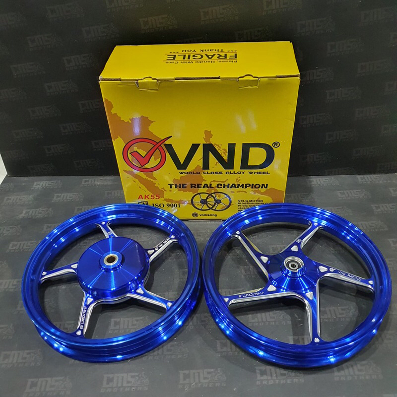 Jual Velg Velek VND Racing AK55 AK 55 Model Mandalika Yamaha Mio Biru ...