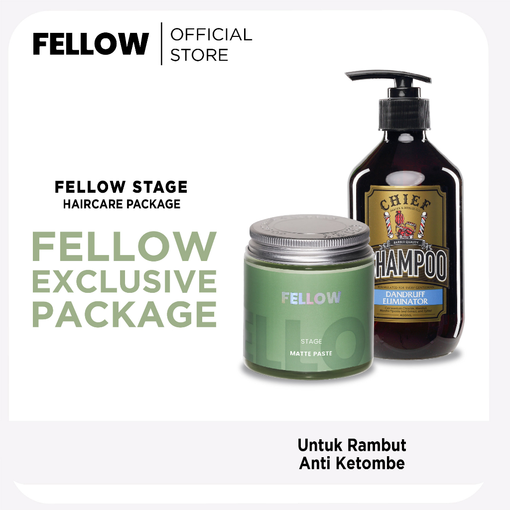 Jual Exclusive Package - Fellow Stage Matte Paste + CHIEF Shampoo ...