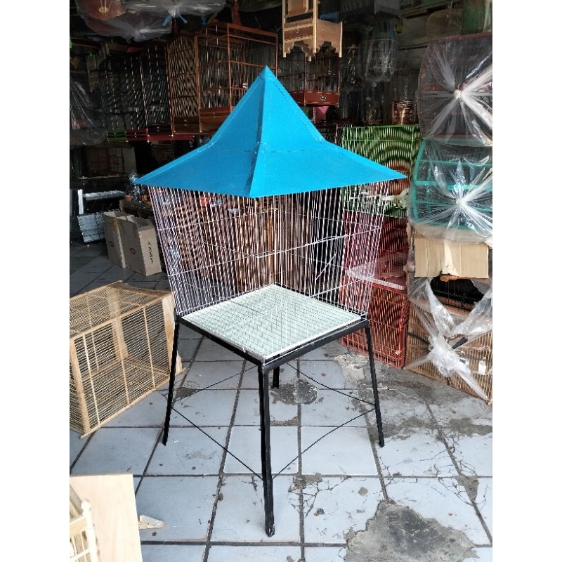 Jual SANGKAR KANDANG BEO KAKI BESI NO.1 UK 55X55 | Shopee Indonesia