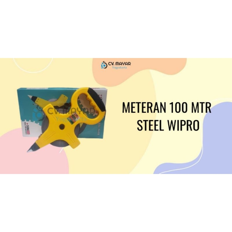 Jual meteran roll 100 meter besi wipro | Shopee Indonesia