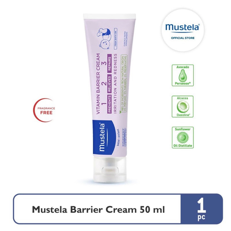 Jual Mustela Barrier Cream/Diaper Rash Cream 50ml | Shopee Indonesia