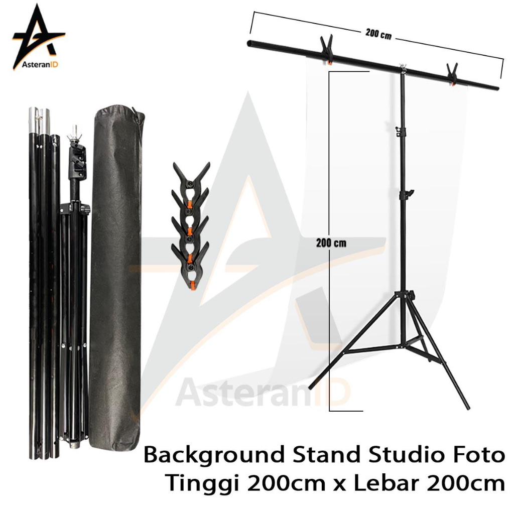 Jual Background Stand Studio foto Tinggi 200cm x Lebar 200cm Aluminium ...