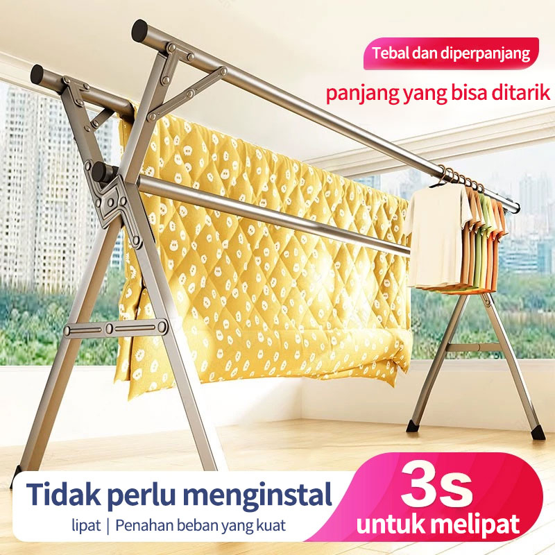 Jual 160-240cm Jemuran Baju stainless steel Jemuran baju stainless ...