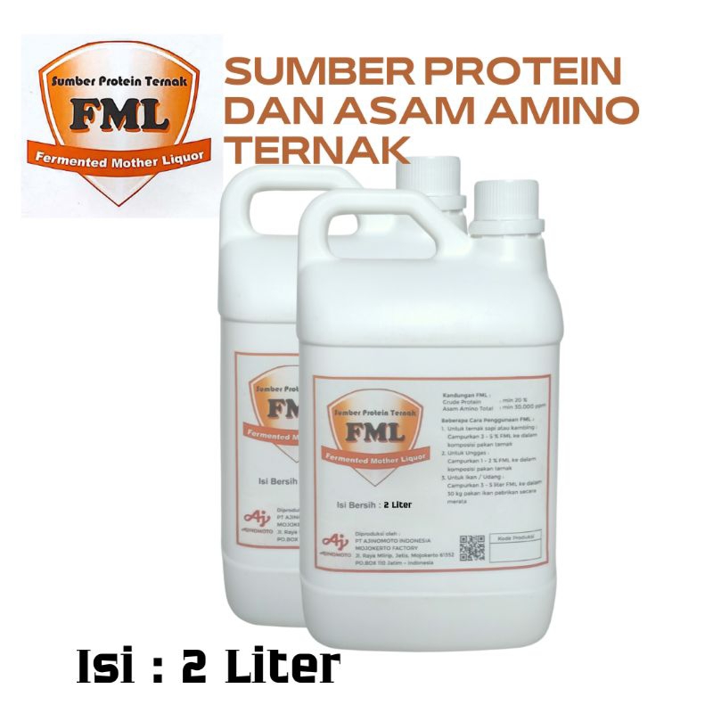 Jual FML 2 Liter. Fermented Mother Liquor. Sumber Protein dan Asam ...
