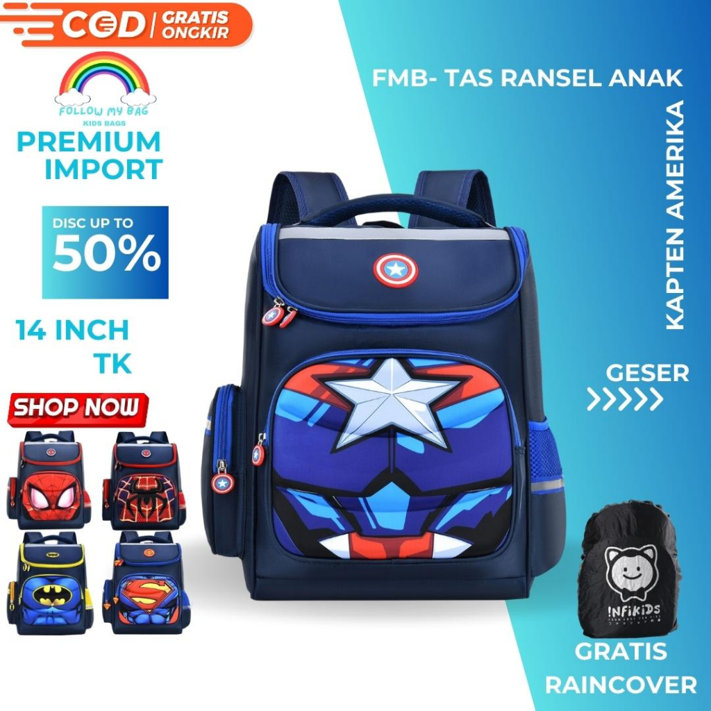 Jual Tas Sekolah Anak TK PAUD - Tas Anak TK Laki Laki - Tas Ransel Anak ...