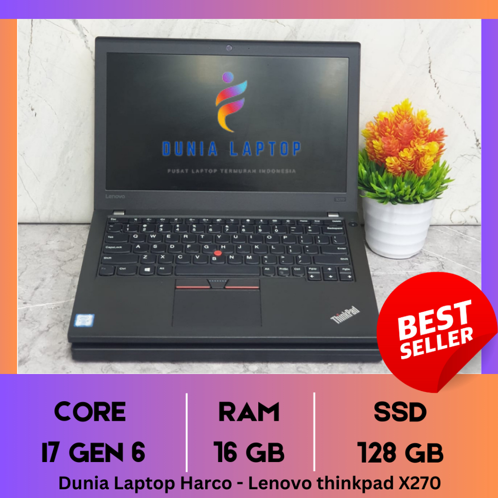 Jual Laptop Lenovo Thinkpad X270 - Core i5 Gen 7 - Ram 8gb Ssd 256gb - Second Garansi Termurah ...
