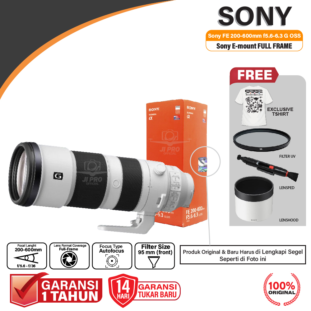Jual Sony FE 200-600mm f5.6-6.3 G OSS Sony FE 200-600 mm G OSS Resmi | Shopee Indonesia