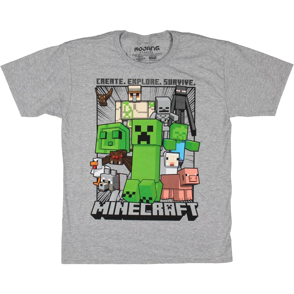Jual Kaos Baju Anak Bahan Katun Premium Minecraft Boy's Create Explore ... Jual Kaos Baju Anak Bahan Katun Premium Minecraft Boy's Create Explore ...