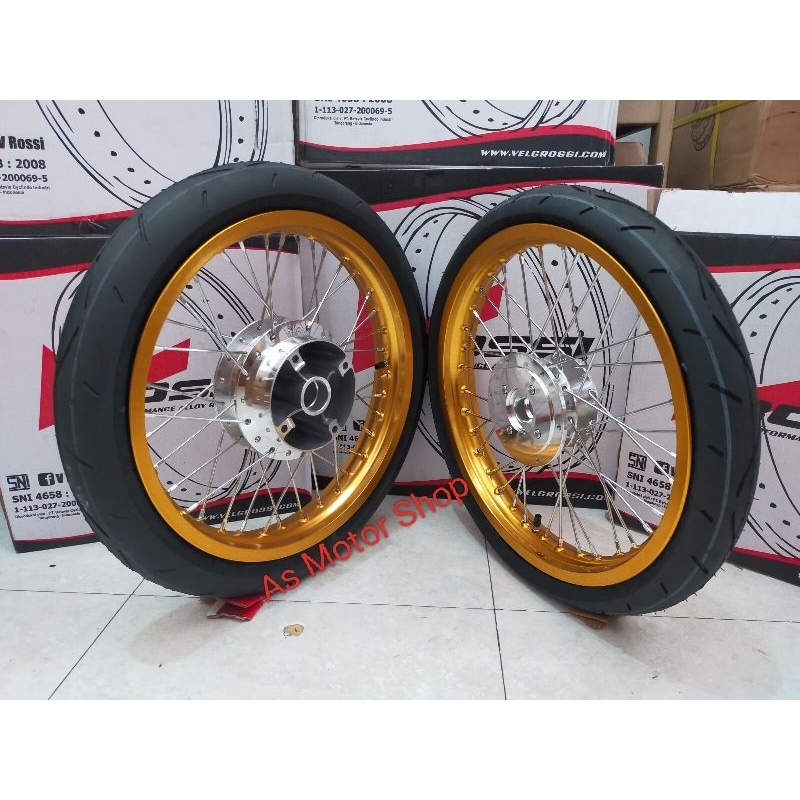 Jual VELG SET ROSSI 185 -215 RING 17 TROMOL SET NEW CB150R CB150R ...