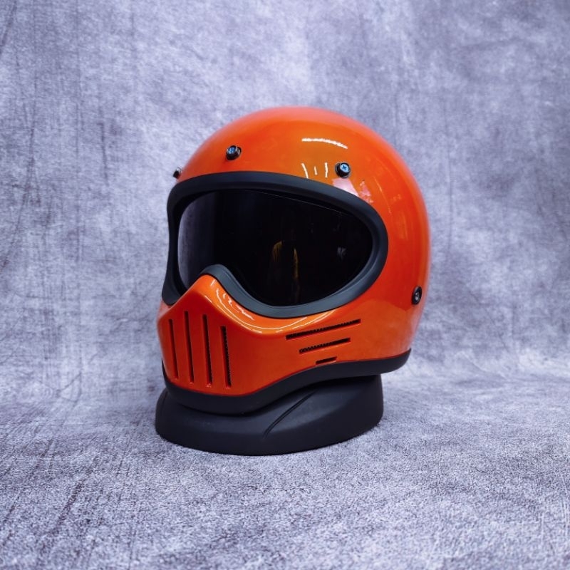 Jual HELM CUSTOM M30 CLASSIC RETRO KLASIK FULLFACE | Shopee Indonesia