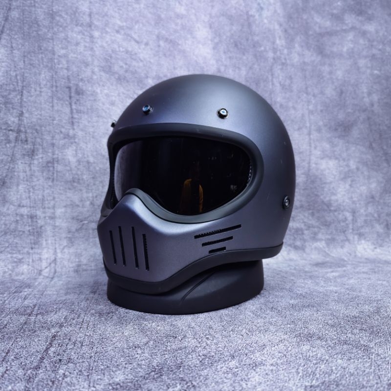 Jual HELM CUSTOM M30 CLASSIC RETRO KLASIK FULLFACE | Shopee Indonesia