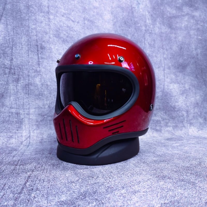 Jual HELM CUSTOM M30 CLASSIC RETRO KLASIK FULLFACE | Shopee Indonesia