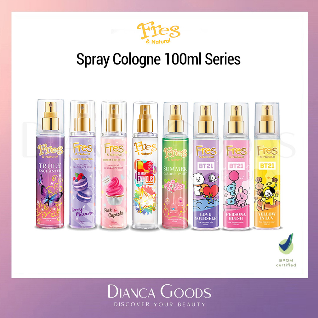 Jual FRES & NATURAL Spray Cologne 100ml Series | Truly Enchanted ...