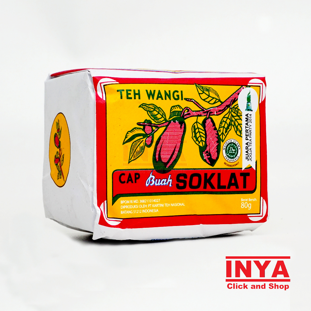 Jual Teh Wangi Cap Buah Soklat Kartini Teh Nasional 80gr - Daun Teh ...