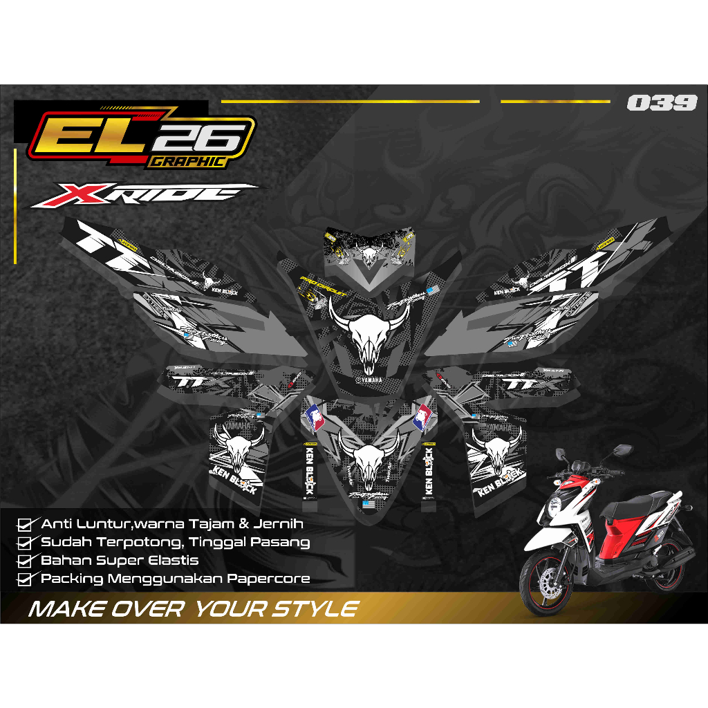 Jual Decal Sticker Full Body X Ride 039 - Sticker Full Body X Ride ...