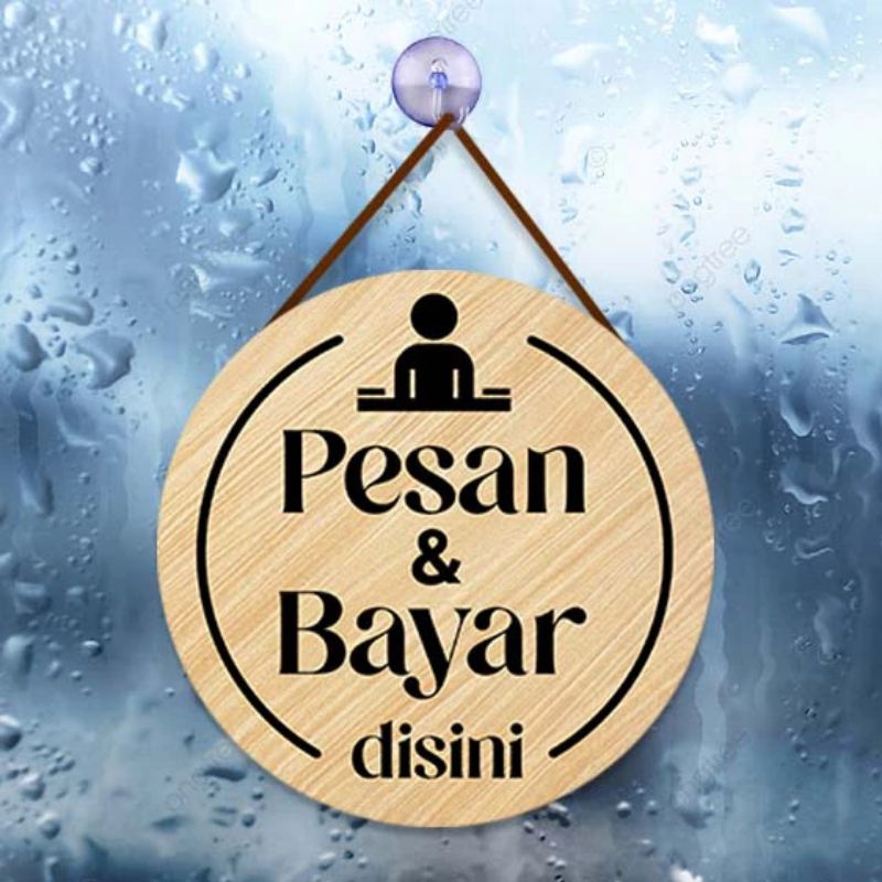 Jual Pesan dan Bayar Disini sign board signboard kayu mdf murah ...