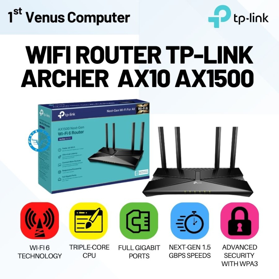 Jual TP-LINK ARCHER AX10 AX1500 WIFI ROUTERTP-LINK ARCHER AX10/NET58-TP ...