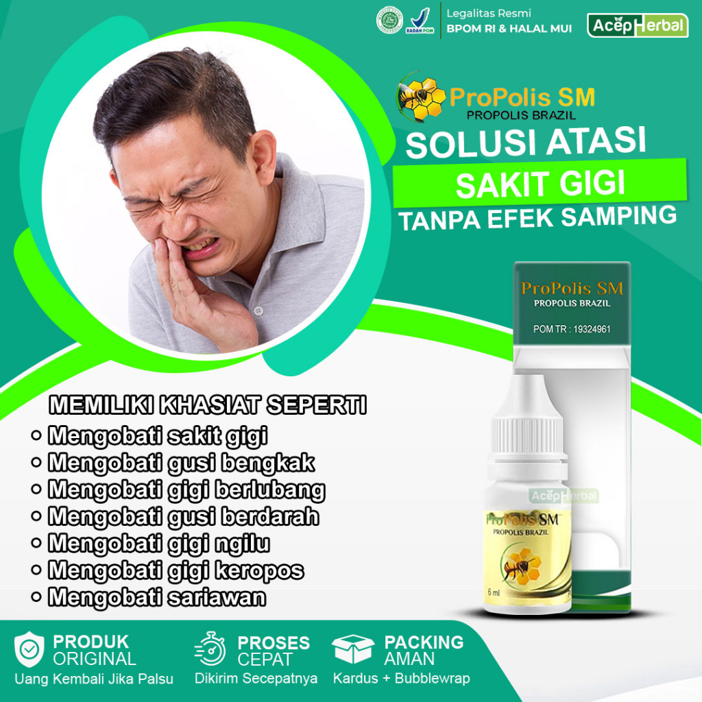Jual Obat Sakit Gigi Berlubang Gusi Bengkak Sariawan Bibir Pecah Pecah Untuk Anak Dan Dewasa ...