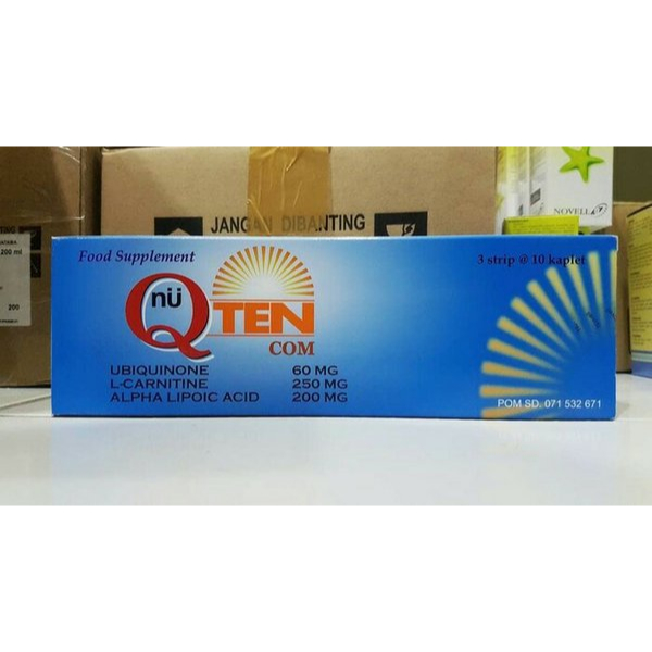 Jual Q-Ten Com Box 30's Kaplet Novell / Nu Q Ten Com Box 30's Kaplet Novell / Coenzyme Q10 ...