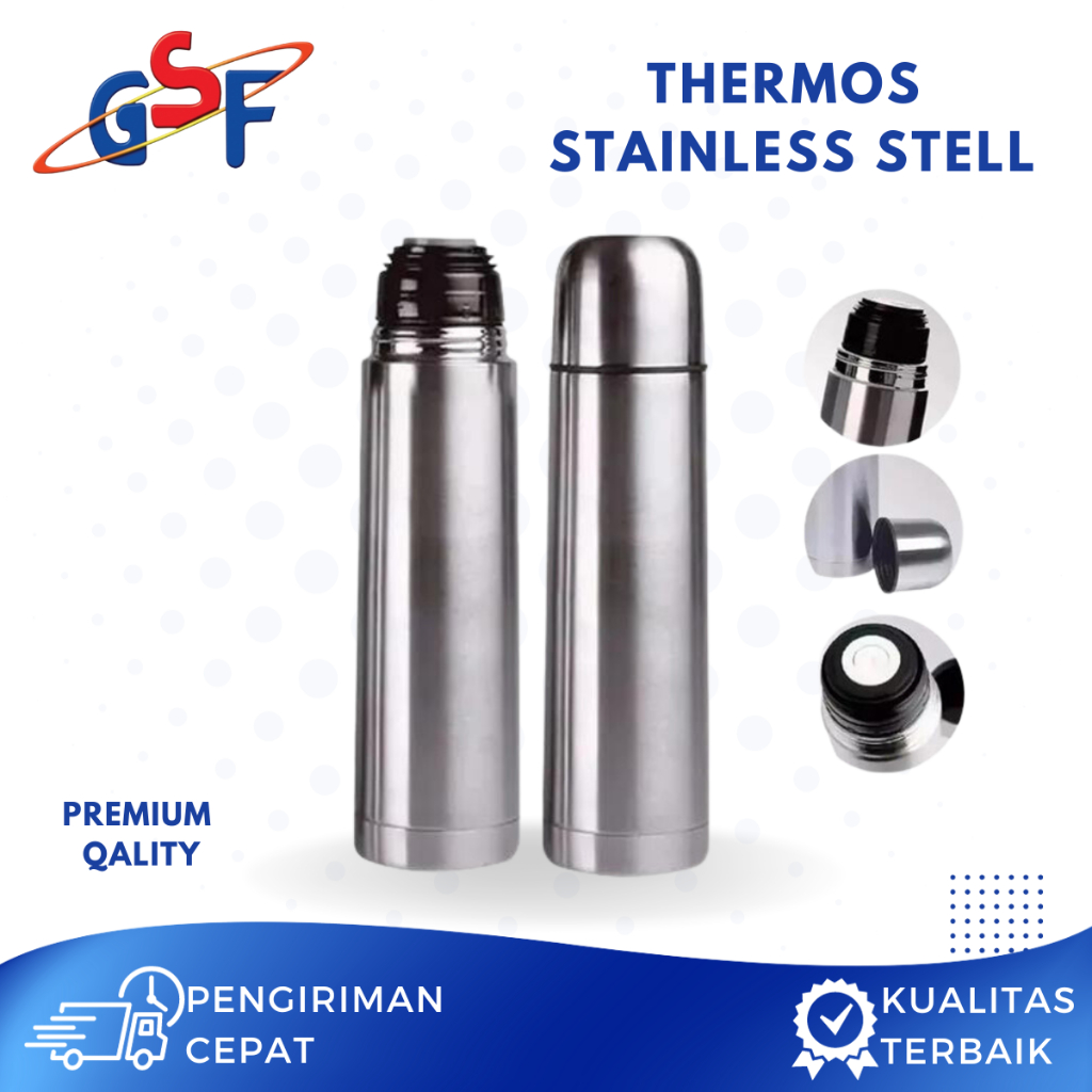 Jual GSF Termos Stainless Steel Tahan Panas Dingin 24 Jam Termos Air ...