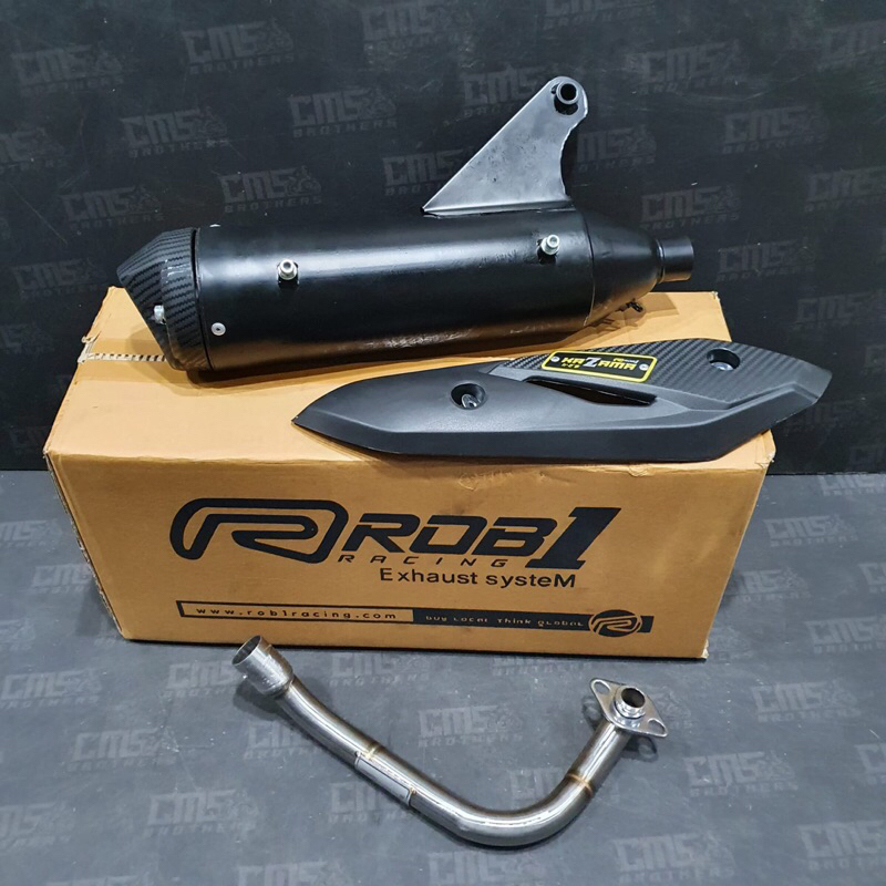 Jual Exhaust Knalpot Standar Racing V Cap ROB1 Kazama Honda Beat Scoopy ...