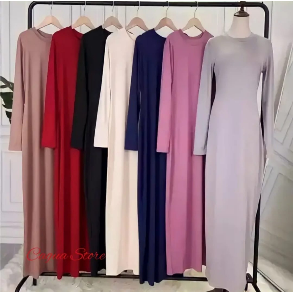 Jual Manset Gamis Lengan Panjang / Dalaman Kaftan / inner Dress Spandek ...