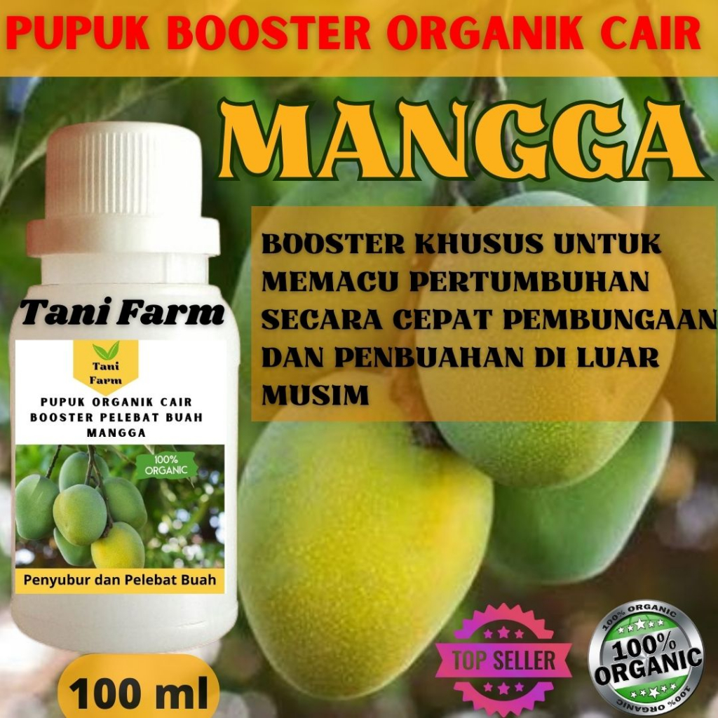 Jual TFI Pupuk Booster Buah Mangga 100 ML Pelebat Buah dan Anti Rontok Pupuk Booster Mangga ...
