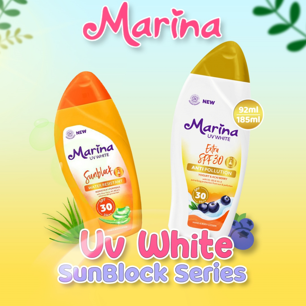 Jual MARINA UV WHITE SUN BLOCK PROTECTION SERIES ( SUN BLOCK WATER ...