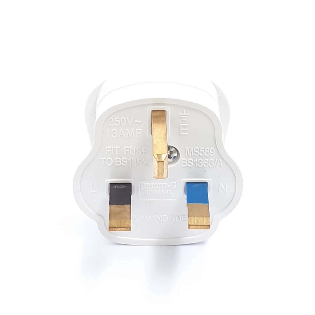 Jual Steker AC 3 Kaki Bright G BG-9668 / Colokan Listrik AC 3 PIN ...