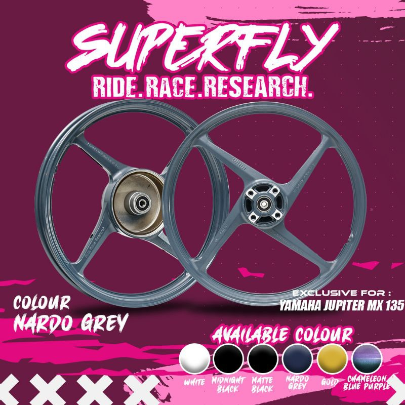 Jual Velg Racing SuperFly Project Yamaha Jupiter Mx 135 Old ( 1 Set ...