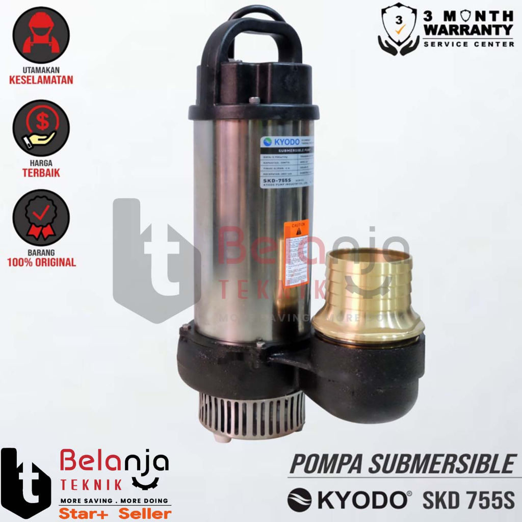 Jual Kyodo Pompa Celup SKD 755 S 3" Inch 750 Watt Sedot Air Kolam SKD ...